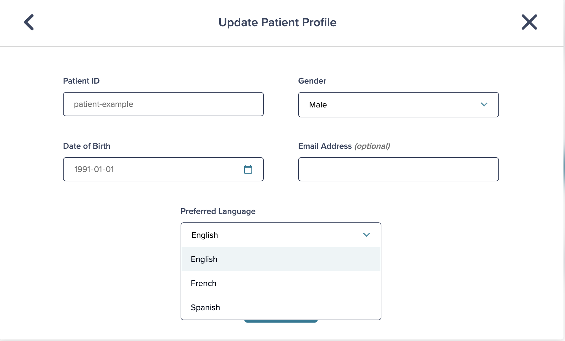 How do I change a patient's preferred language? – Creyos